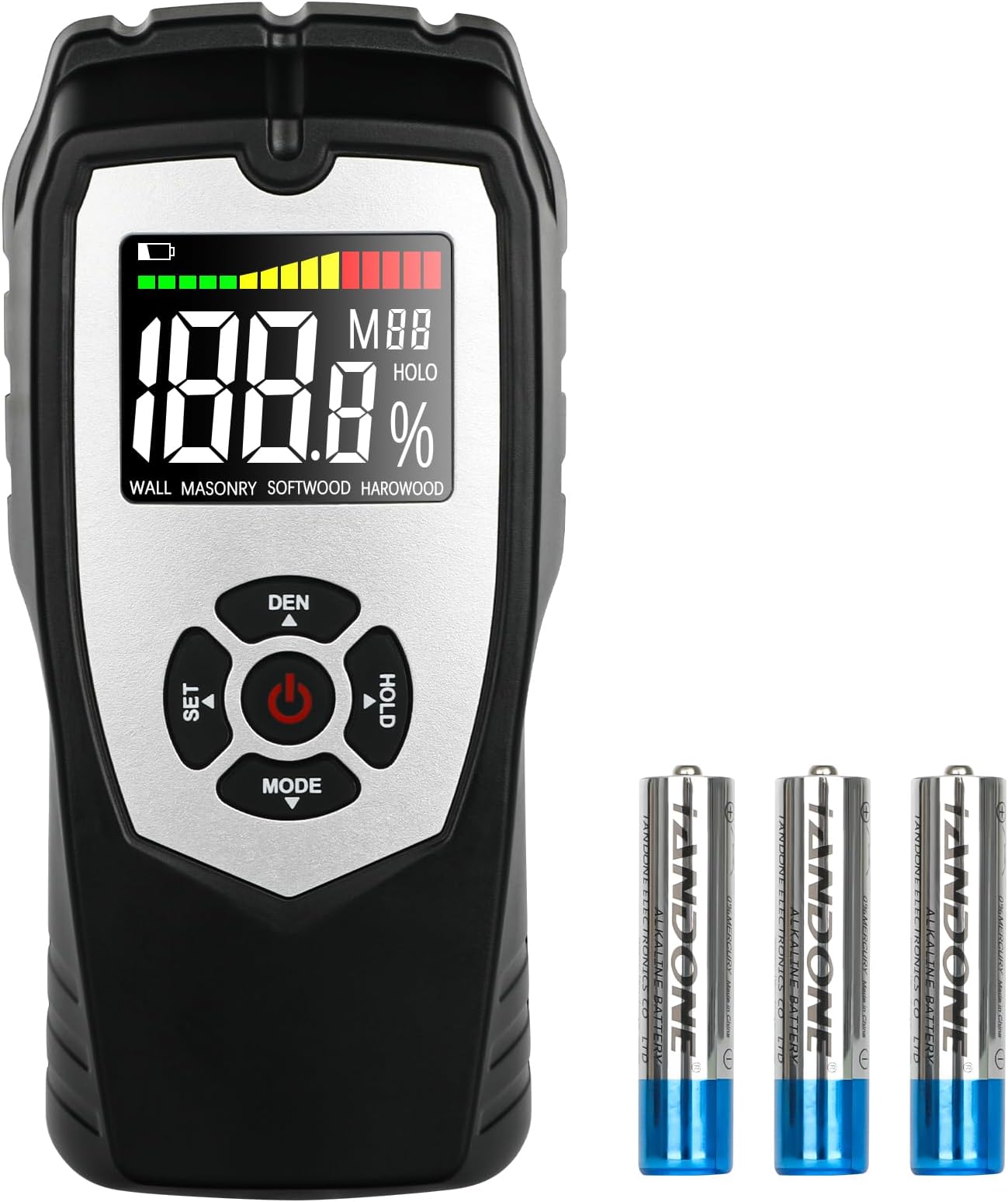 Proster Pinless Moisture Meter - Rechargeable Damp Meter for Walls with ...