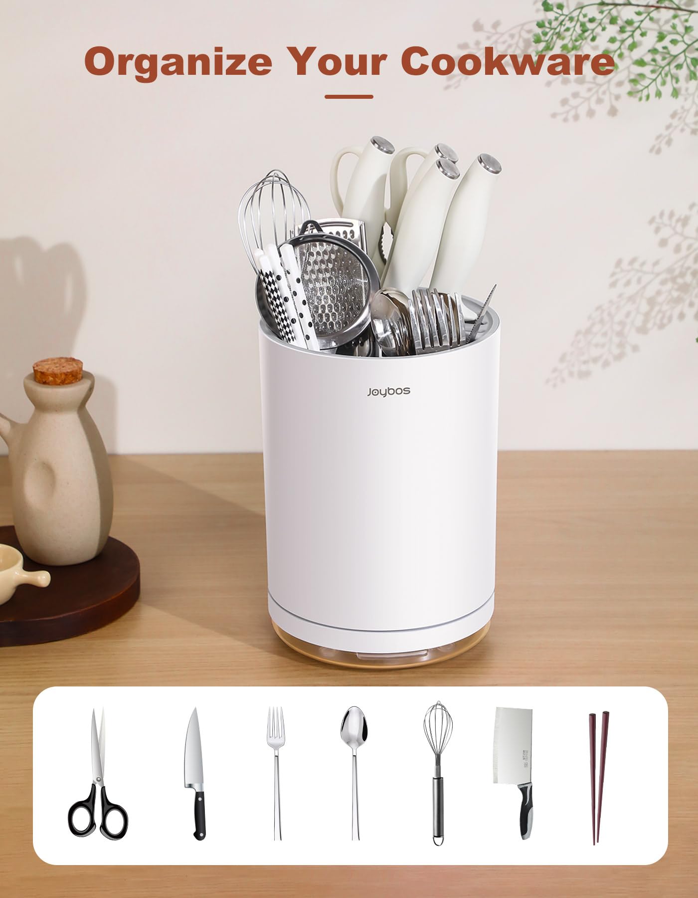 Snapklik.com : Utensil Holder And Knife Holder, N02 360 Rotatable ...