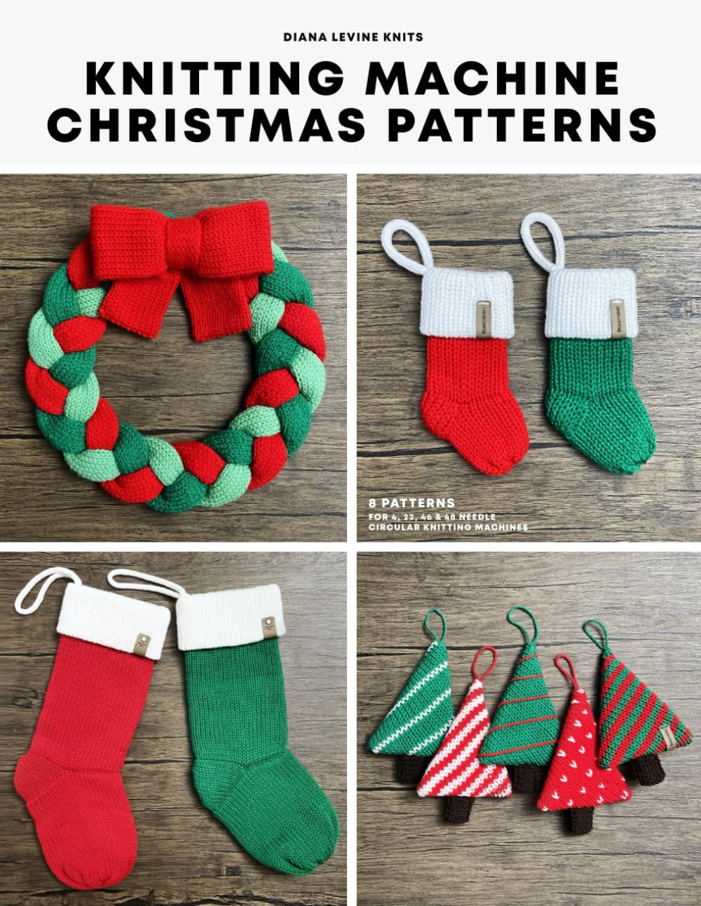 Amazon.com: Knitting Machine Christmas Patterns: 8 Patterns for 4, 22 ...