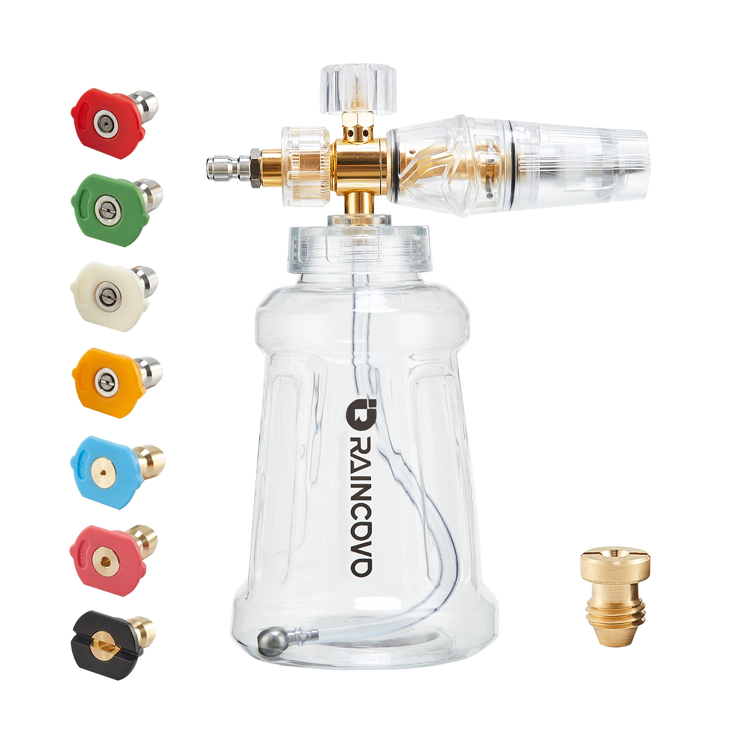 Amazon.com: Raincovo Pressure Washer Foam Cannon, Stainless Steel ...