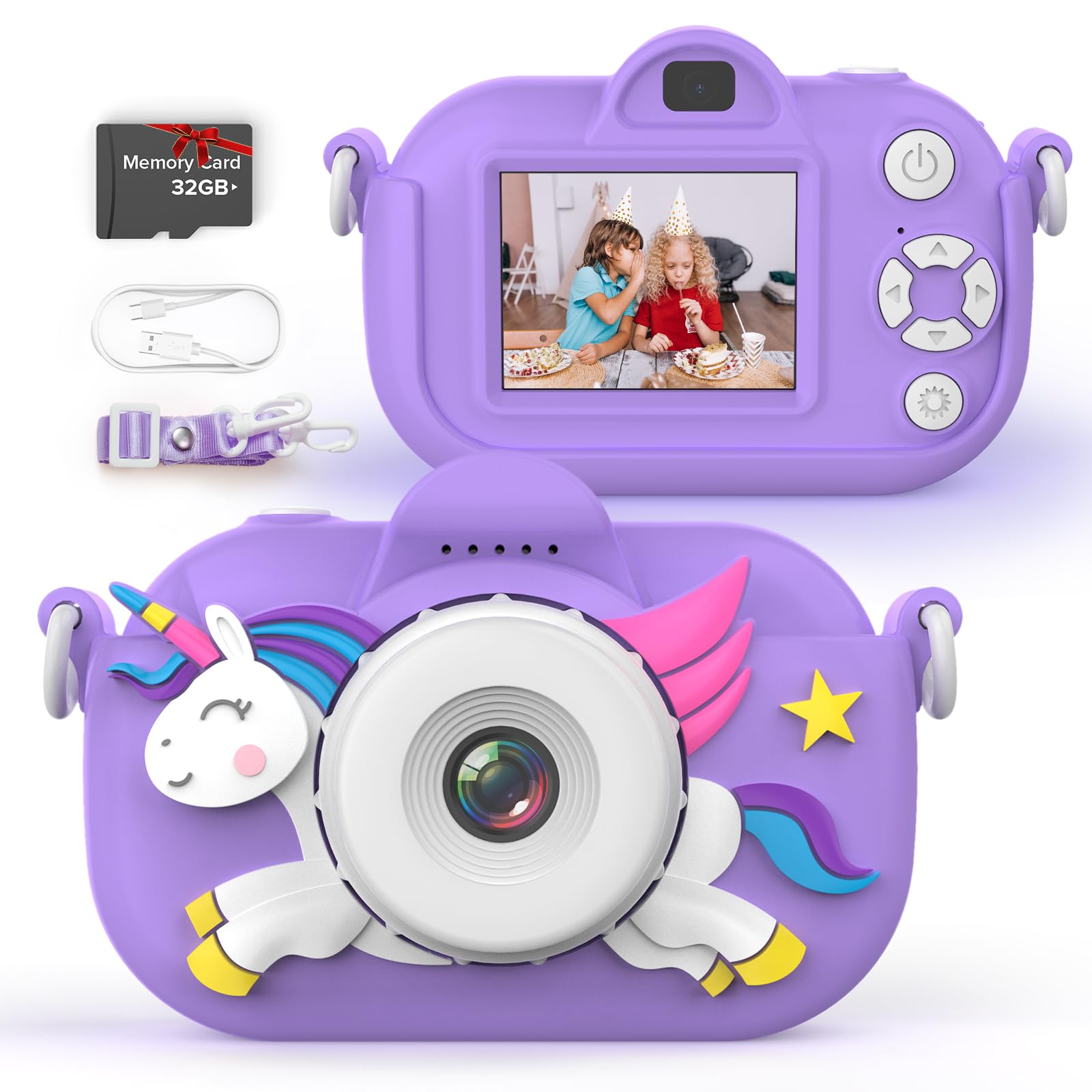 Amazon.com: Kids Camera Toddler Toys for Girls Boys Aged 3-12, Kids ...