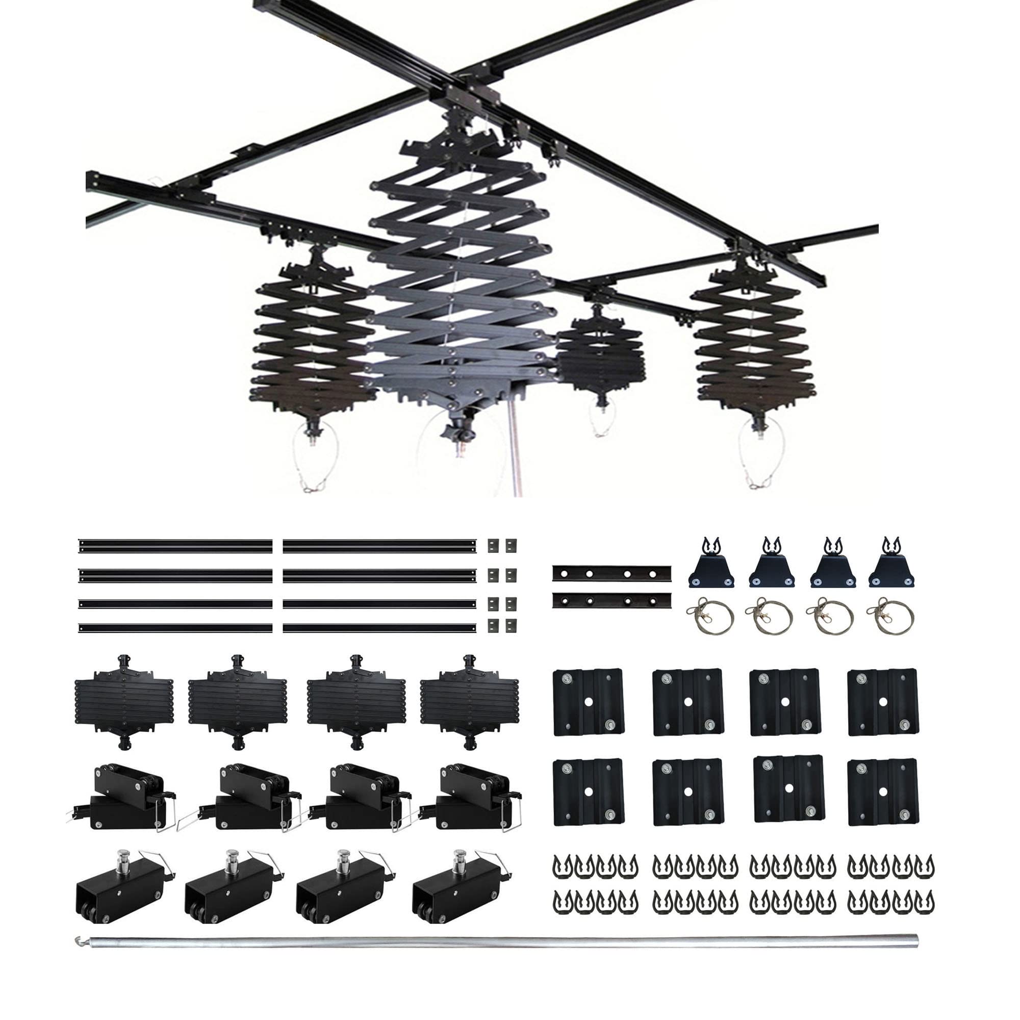 Buy 197" x197"Studio Pantograph Photography Ceiling Rail System 5.0M ...
