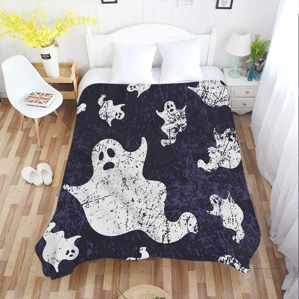 Cute Pink Ghost Blanket Viral Ghost Blanket Throw Soft Cozy Envogue ...