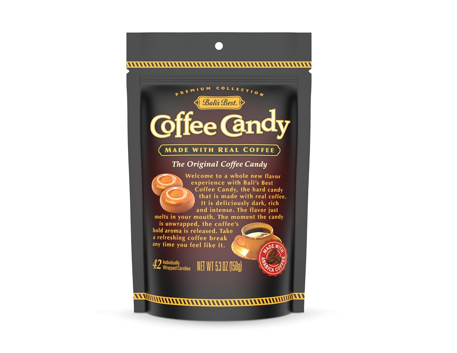 Amazon.com : Bali's Best Coffee Candy, 5.3-Ounce Bags (Pack of 12 ...