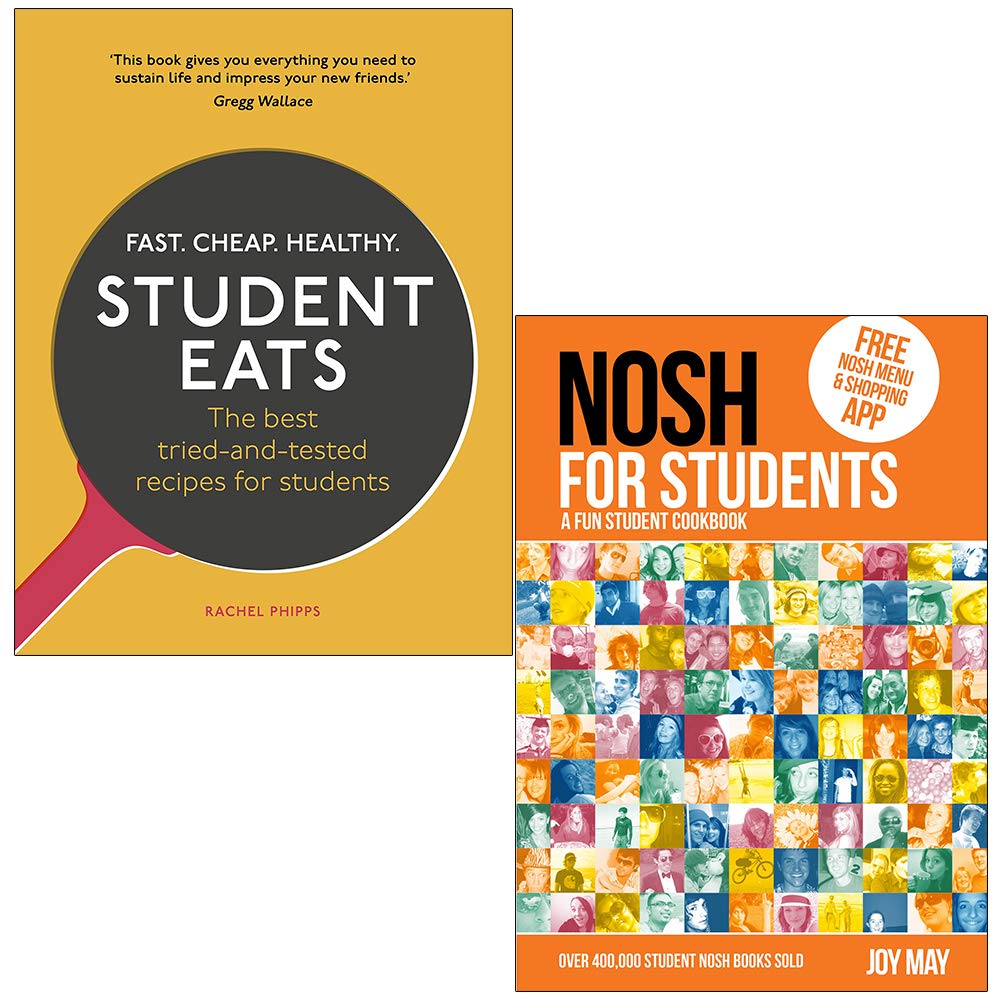 Student Eats By Rachel Phipps & NOSH for Students By Joy May 2 Books Collection Set : Rachel ...