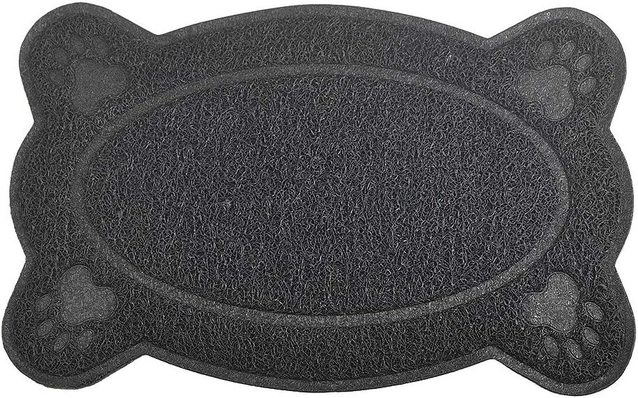 DM Cat Litter Box Debris Catcher Mat,Kitty Scatter Control Rug,40×26 cm ...