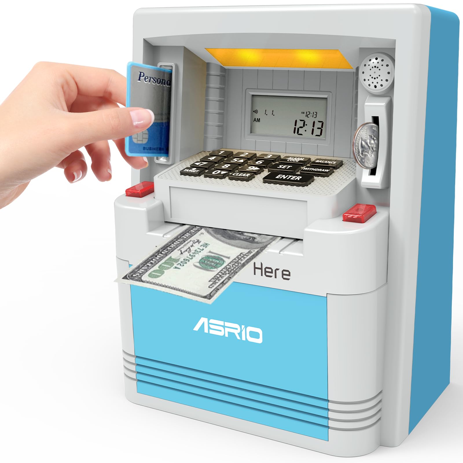 Electronic Piggy Bank for Kids, Cash Coin Can ATM Bank, Kids Banks for ...