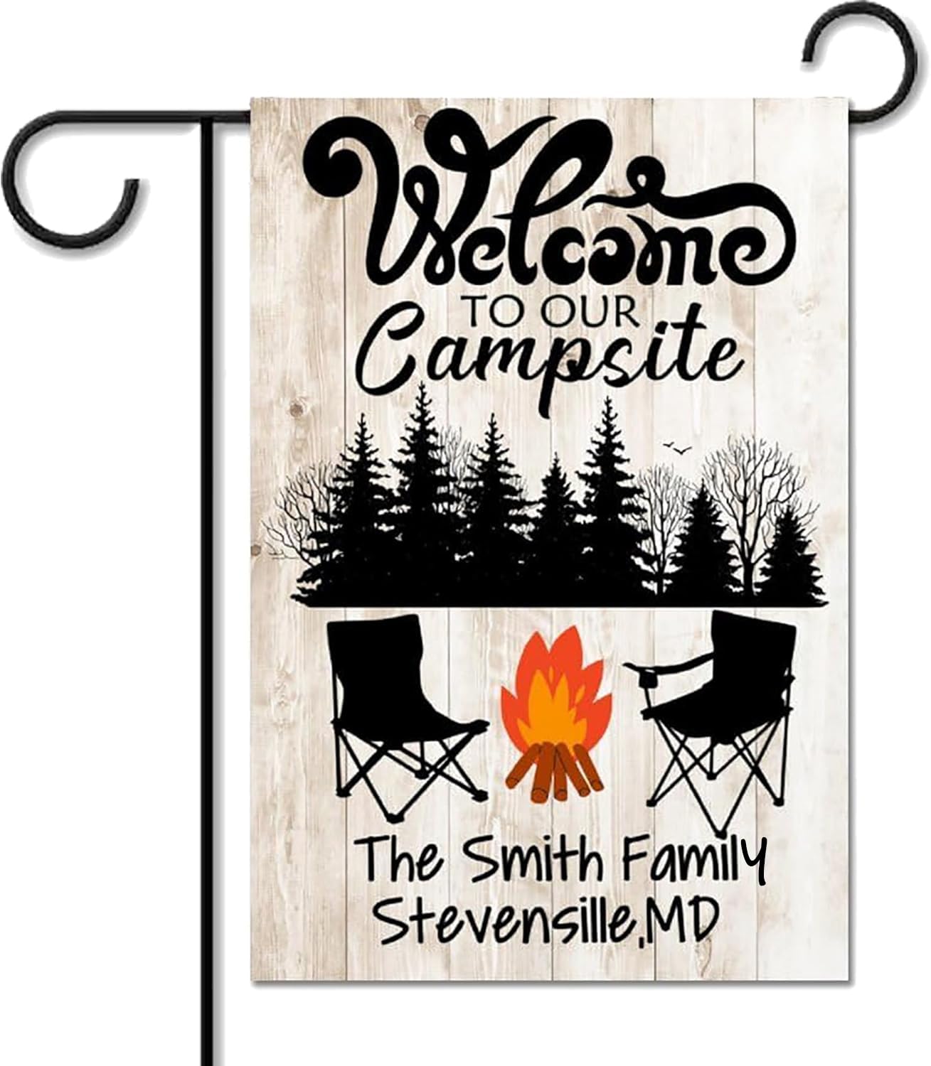Amazon.com : Custom Camping Flag Personalized Garden Flags for Outside ...