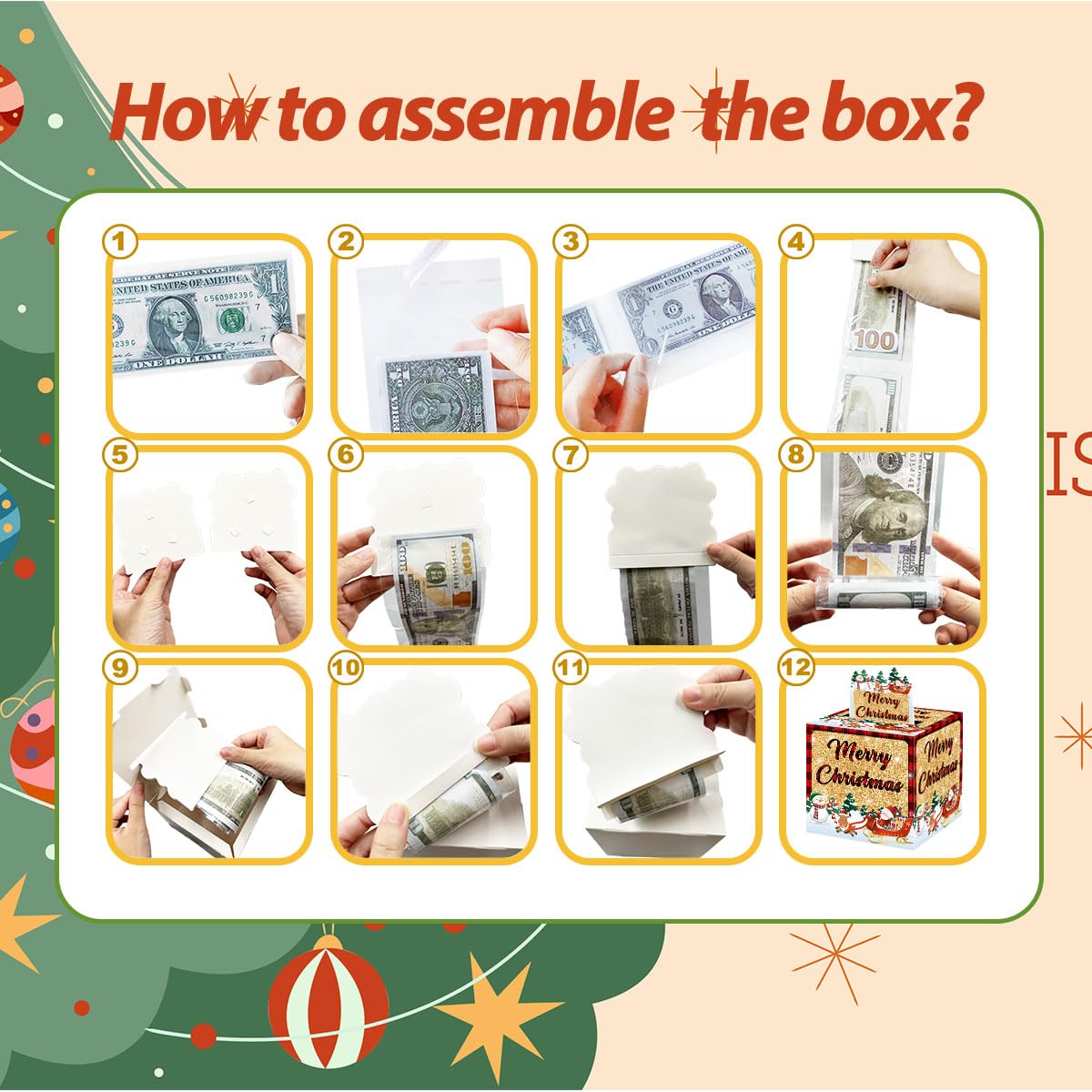 Snapklik.com : Christmas Surprise Money Pull Box For Cash Gift ...