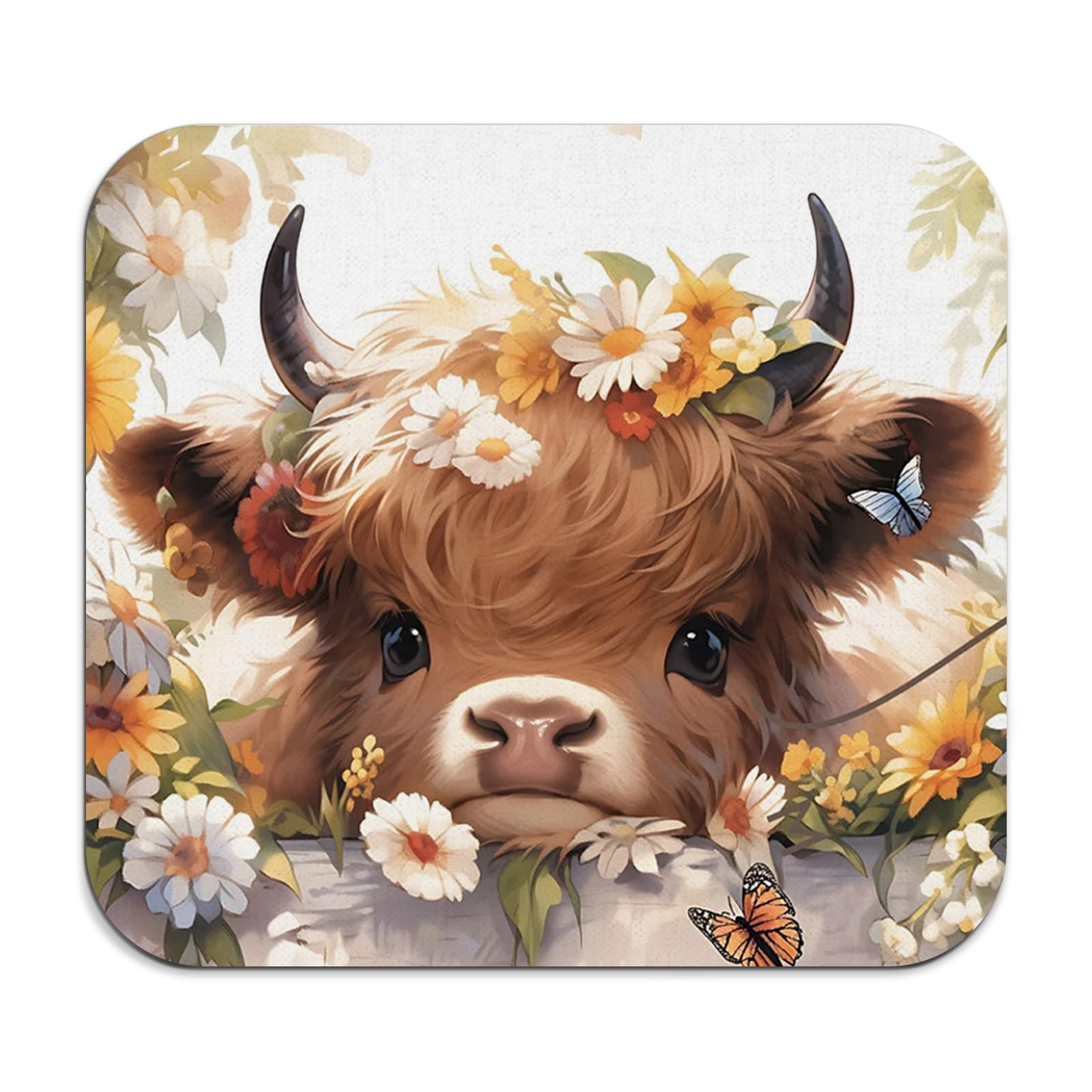 Amazon.com: Veqzc Highland Cow Dish Drying Mat - Western Cow Absorbent ...