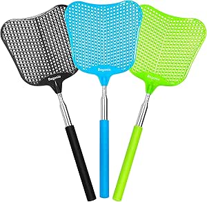 Amazon.com: Telescopic Fly Swatter, Begonia Fly Swatter for Indoors,Manual Plastic Flyswatter ...