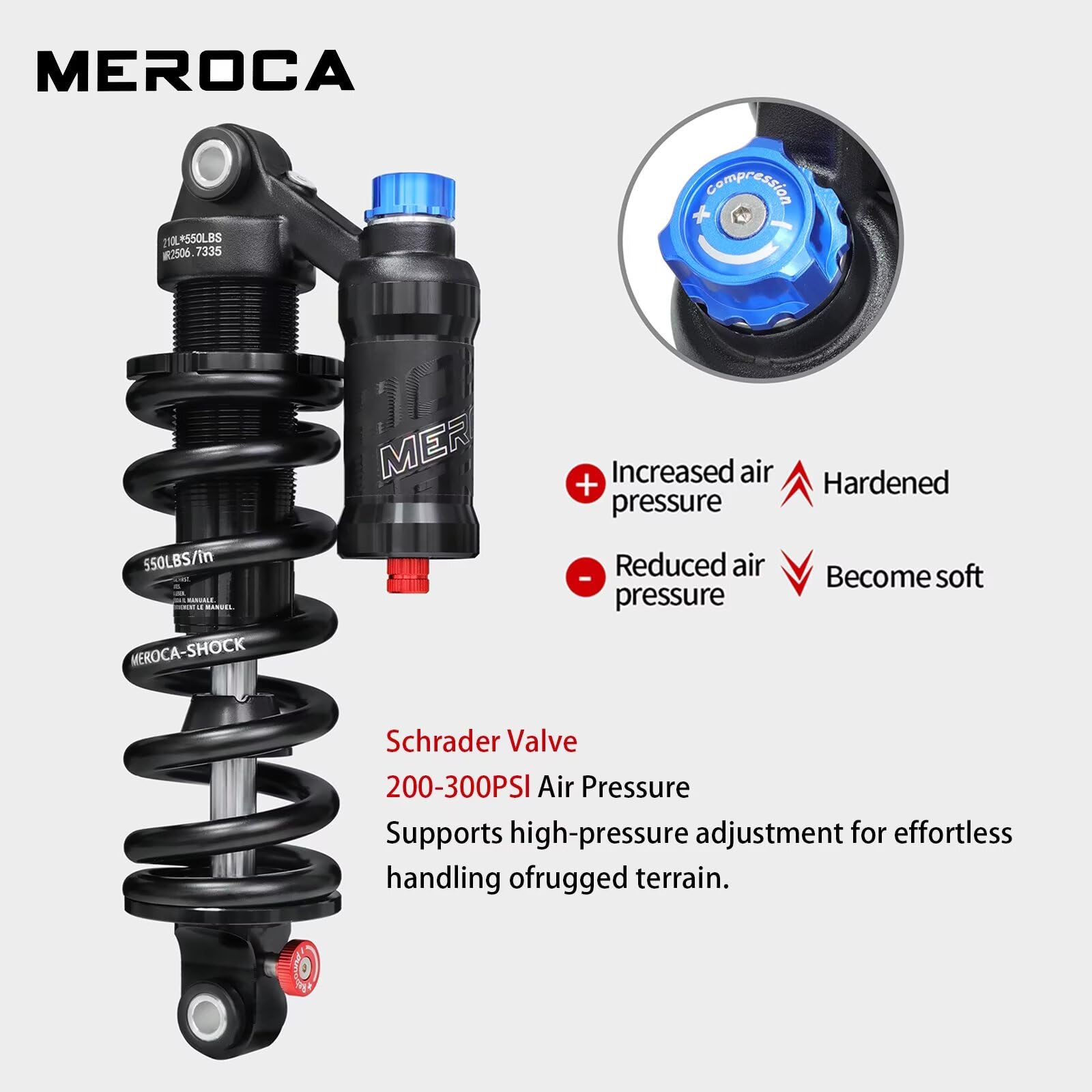 Snapklik.com : MEROCA Adjustable Air Spring Coil Over Shock Absorber ...
