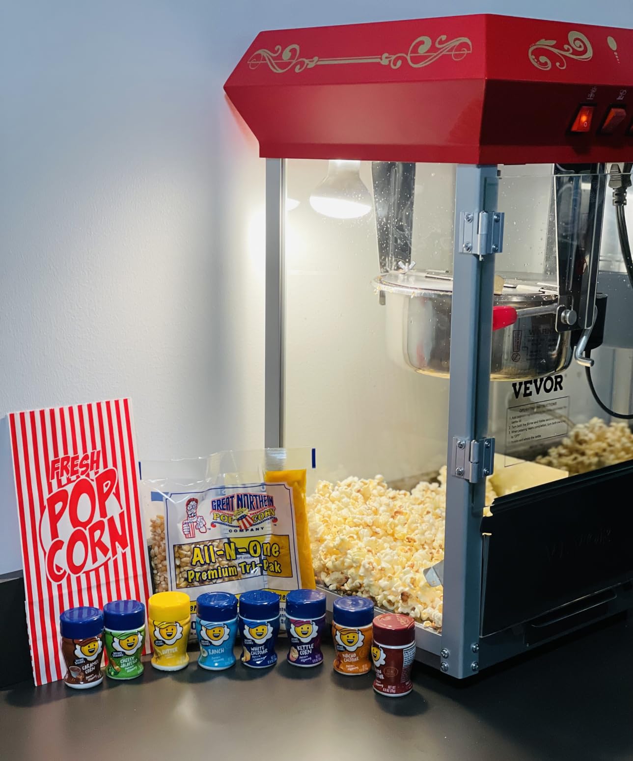 $43/mo - Finance VEVOR Commercial Popcorn Machine, 8 Oz Kettle, 850 W ...