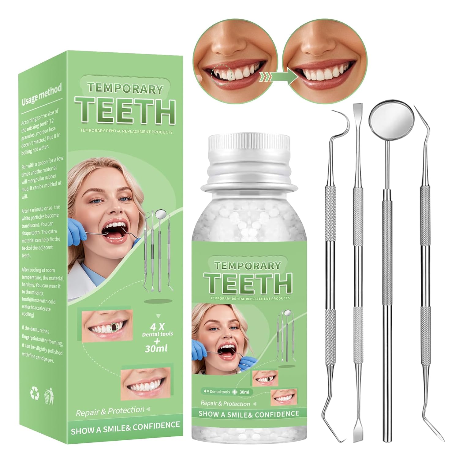 Amazon.com: Tooth Repair Kit, Moldable Tooth Filling Repair Kit, Fake ...