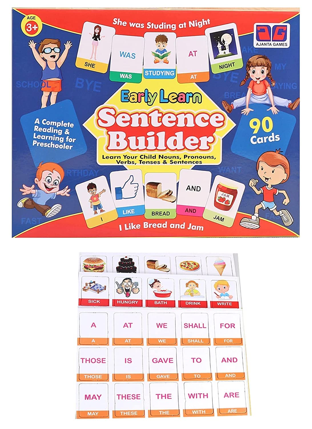 Game Phactory Maths And Sentence Builder Game With 90 Durable ...