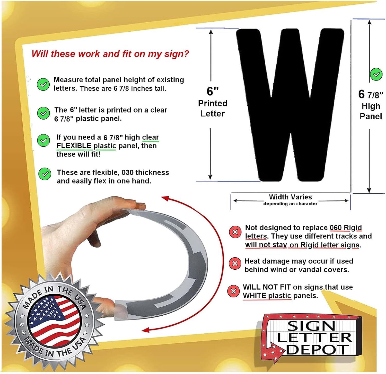 Portable Flex Sign Letters for Marquee Signs - Australia | Ubuy