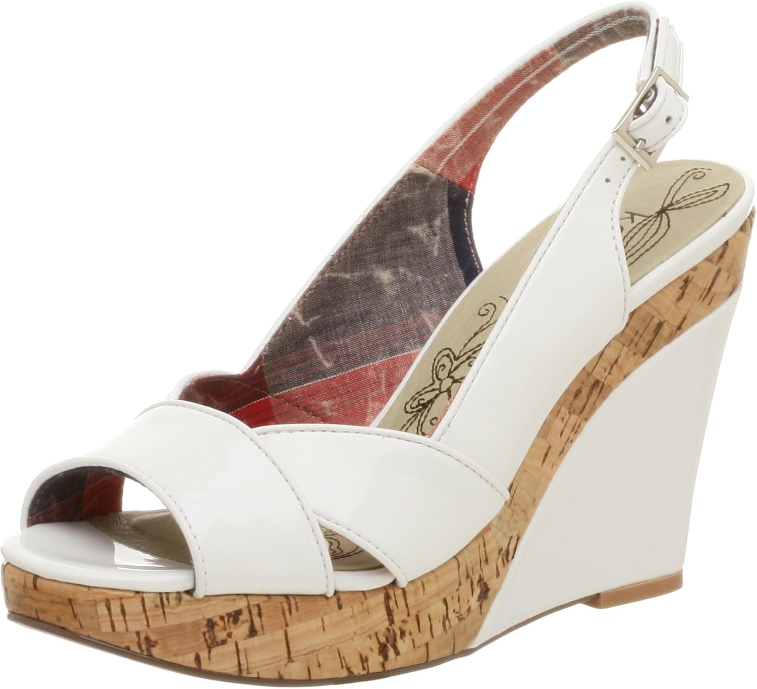 Amazon.com: Kenzie Women's Reserved Platform Wedge,White,8.5 M ...