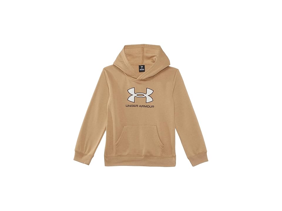 Under Armour Kids Rival Logo Hoodie (Little Kids) (Camel) Boy's ...