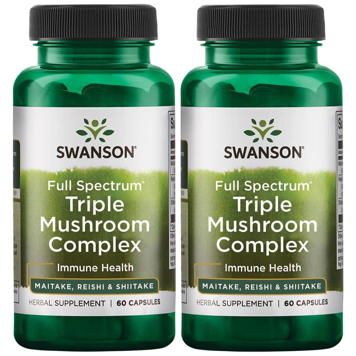 Amazon.com: Swanson Full Spectrum Triple Mushroom Complex 60 Capsules ...
