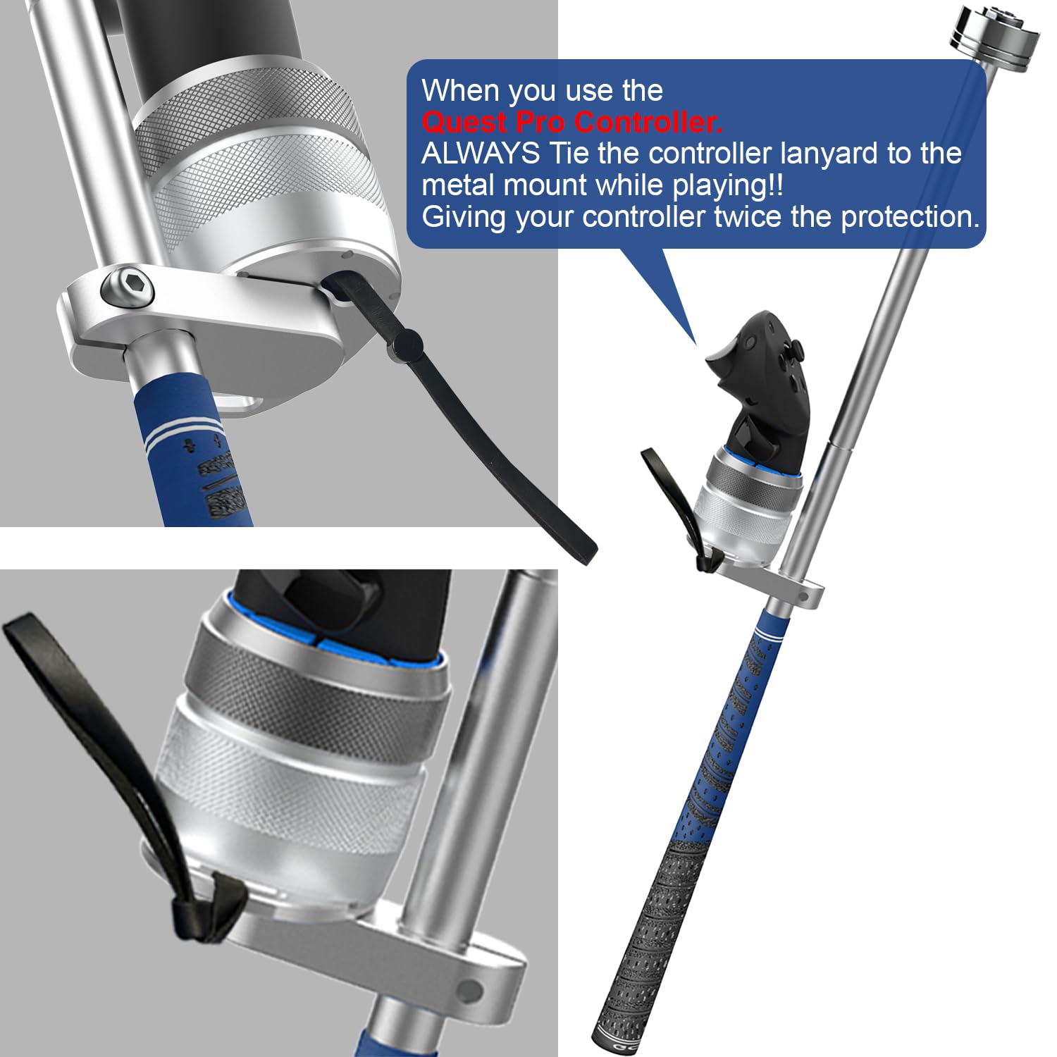 YEZRO Adjustable Weighted VR Golf Club Handle - Aluminum Golf Club ...