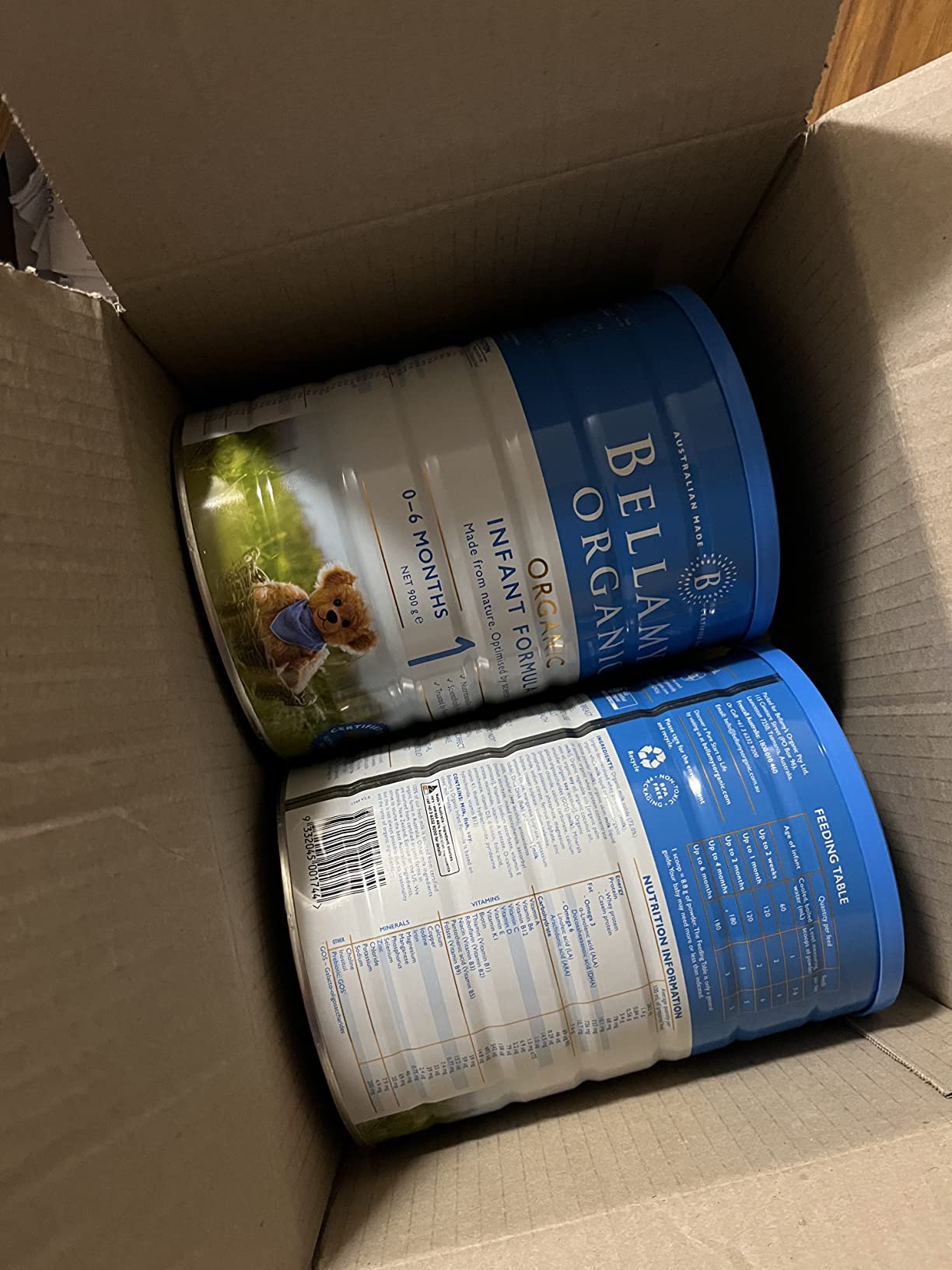 Bellamy's Organic Step 1 Infant Formula 900 g : Amazon.com.au: Pantry ...