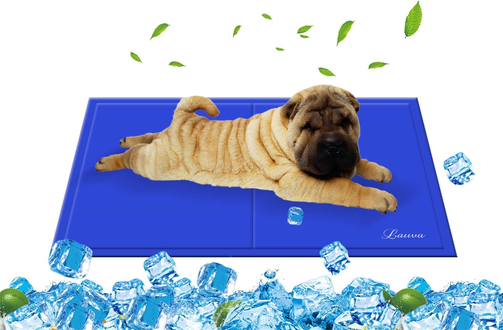 Lauva Pets Dog Self Cooling Mat Medium 65x50cm , Pet Cool Gel Mat Dog ...