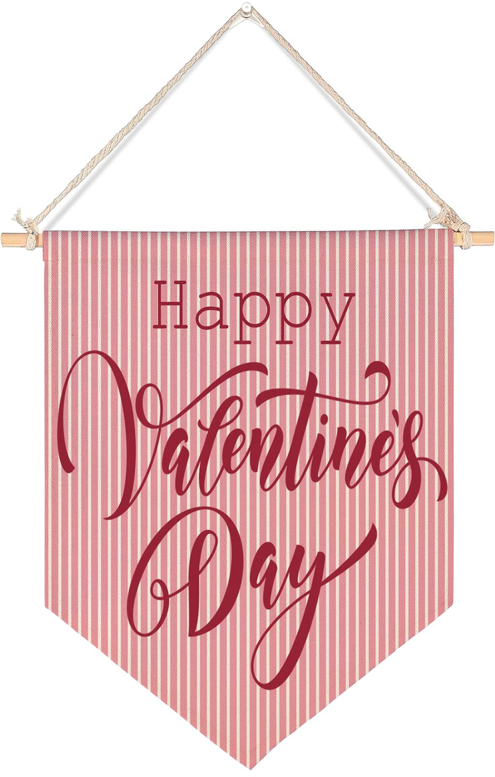 Valentine Pennant Banner Watercolor Valentine's Day Clipart