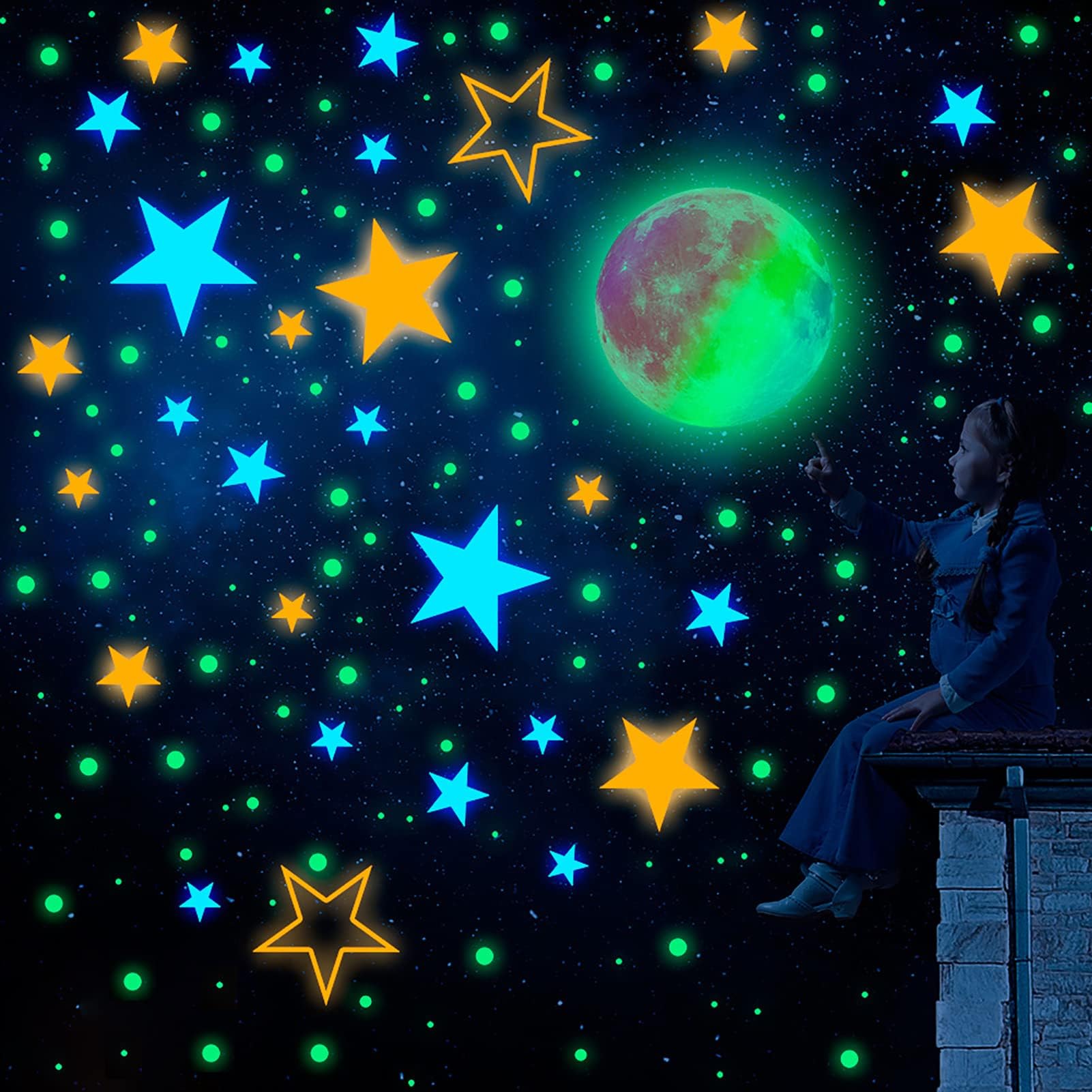 Amazon.com: Glow in The Dark Stickers for Ceiling, 625Pcs Dark Stars ...