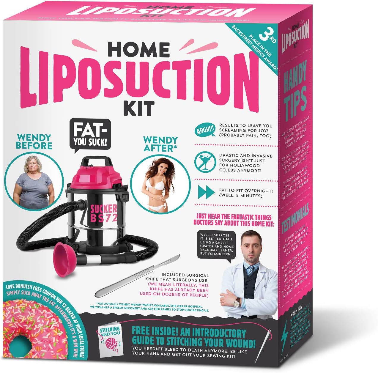 Amazon.com: Seymour Butz Home Liposuction Kit Prank Giftbox - Perfect ...