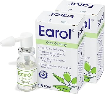 Earol Olive Oil Ear Wax Removal Spray, Clinically Proven, Reduces Need ...