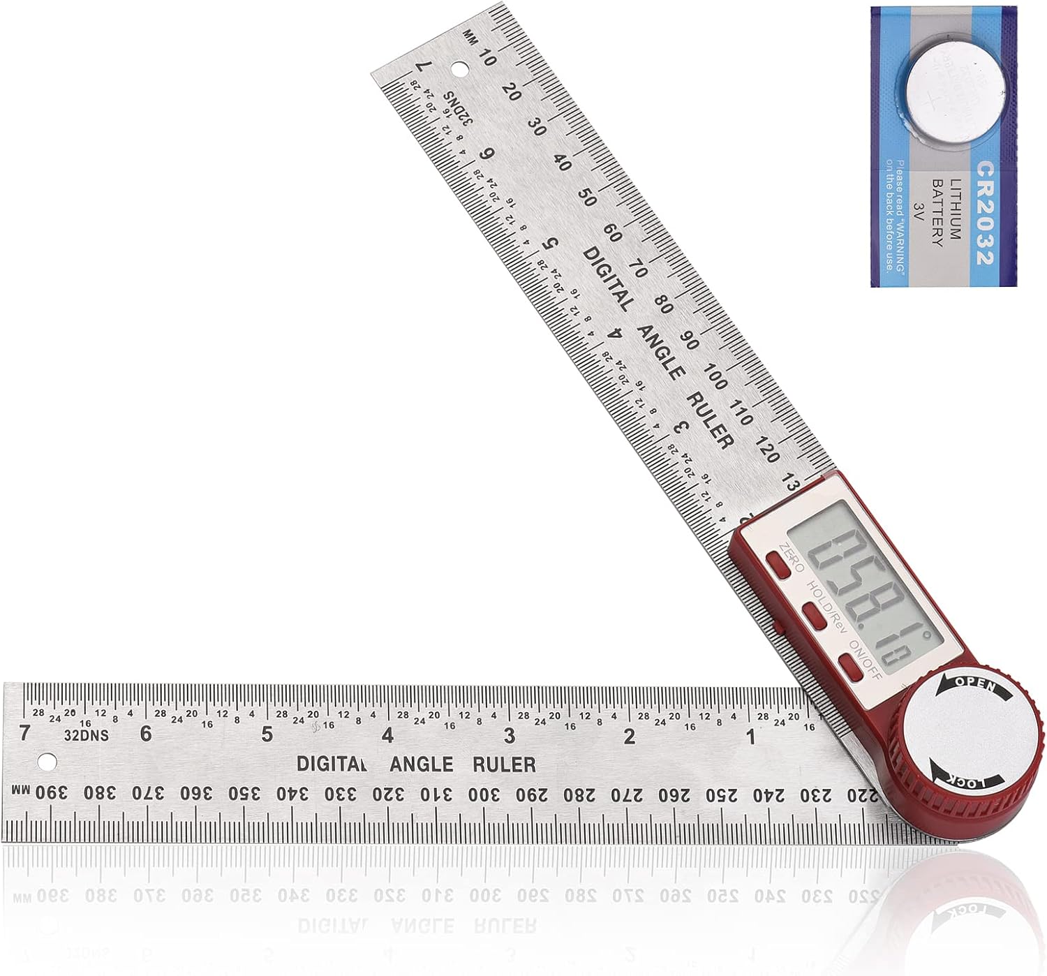 Digital Angle Finder Ruler 7inch/ 200mm Stainless Steel Angle Finder ...