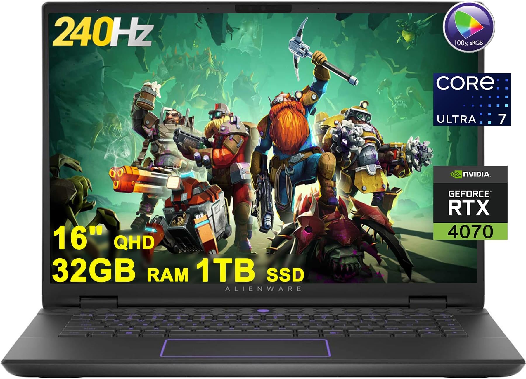 Amazon.com: Alienware M16 R2 AI Gaming Laptop (16" 240Hz QHD+ 2K ...