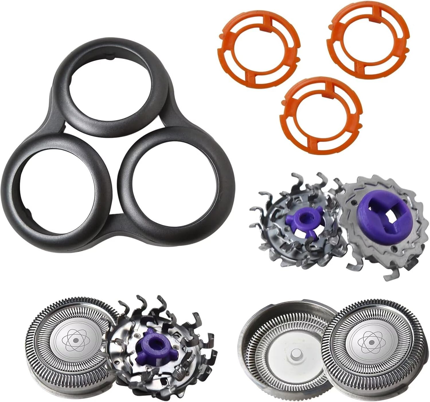 Amazon.com: SP9800 /SH98/70 Silver Complete Shaver Head Replacement Assembly For Philips Norelco ...