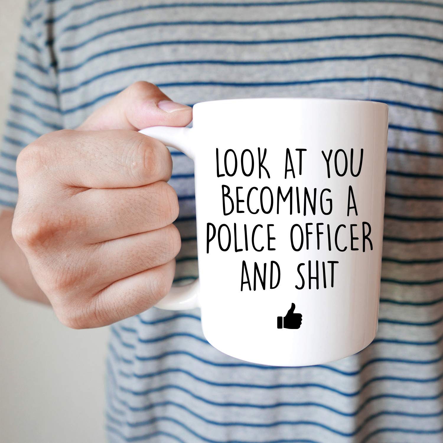 Snapklik.com : Police Coffee Cup 11 Ounce Police Academy Graduation ...