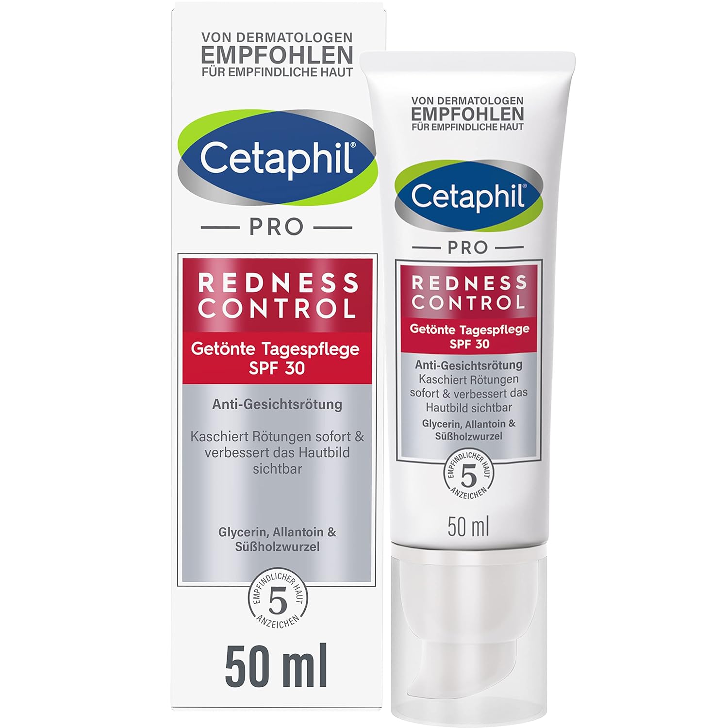 CETAPHIL PRO RednessControl Getönte Tagespflege SPF 30, 50ml, Kaschiert ...