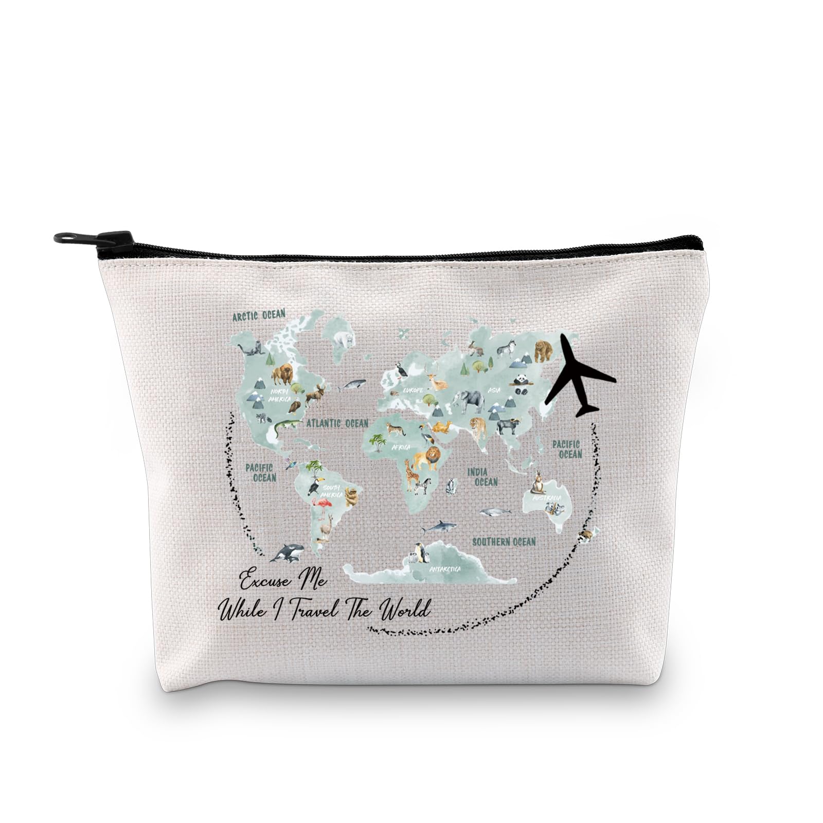 Amazon.com: GJTIM World Travel Gift Excuse Me While I Travel The World ...