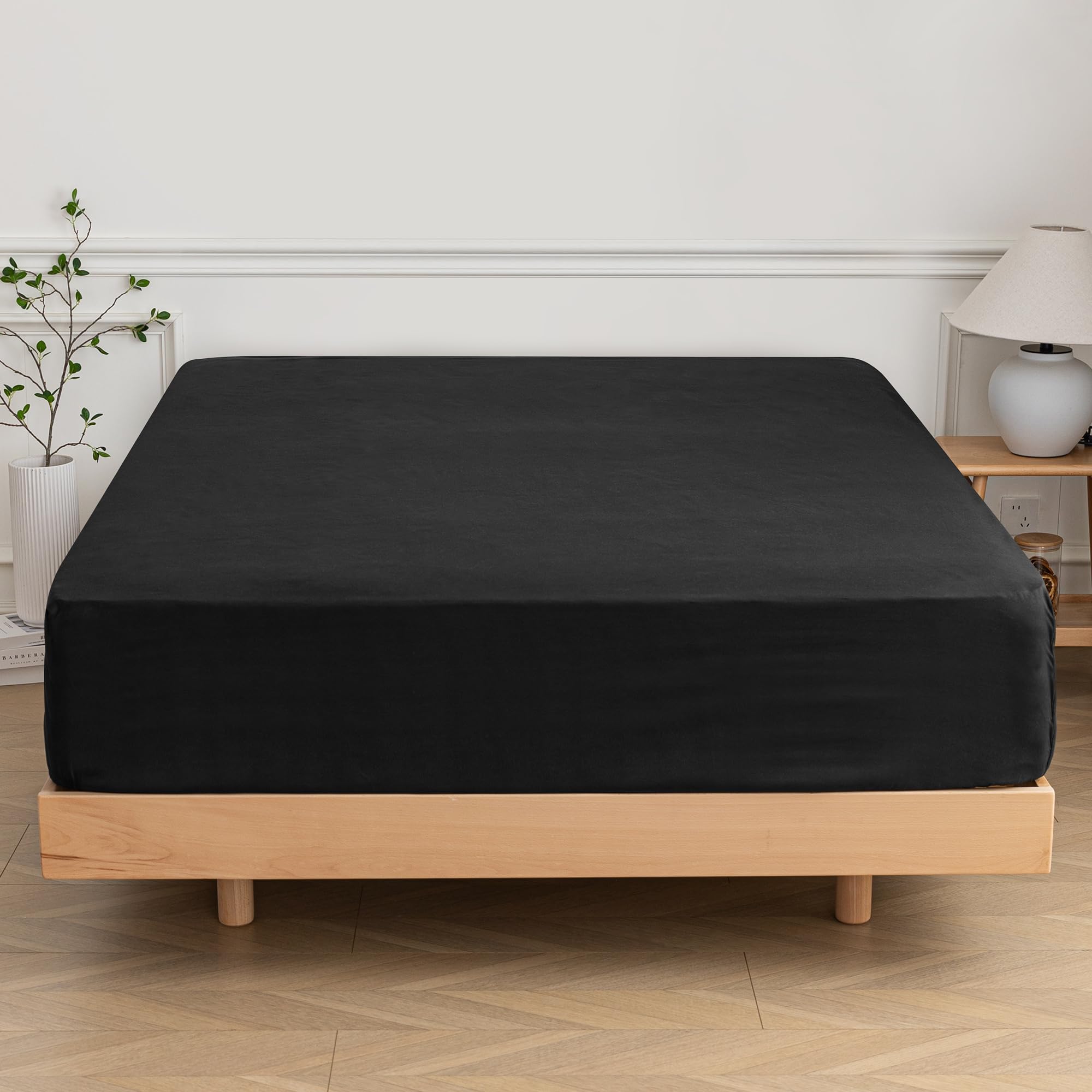 Amazon.com: Full Fitted Sheet Only - Premium 1800 Super Soft & Cozy ...