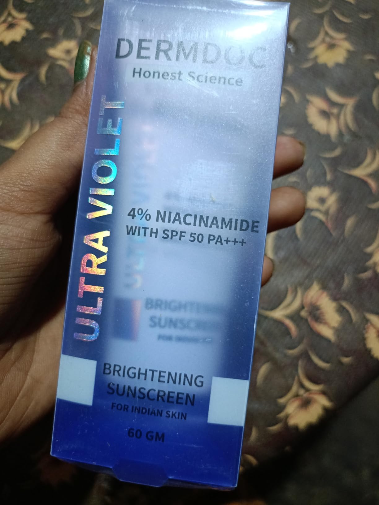 DERMDOC 4% Niacinamide Brightening Sunscreen with SPF 50 Sun Protection ...