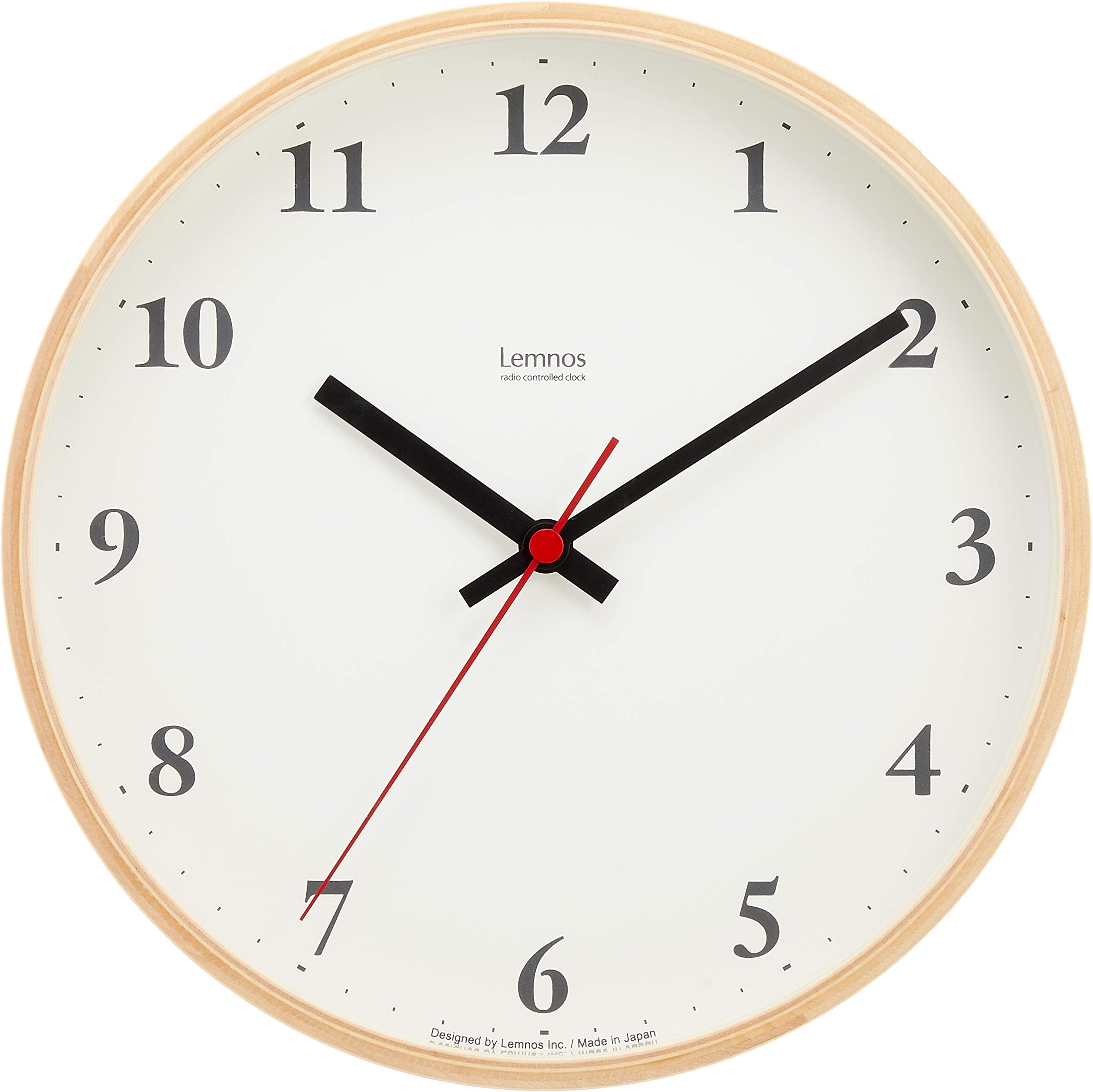Amazon.com: Lemnos Plywood Clock Natural LC10-21W NT : Home & Kitchen