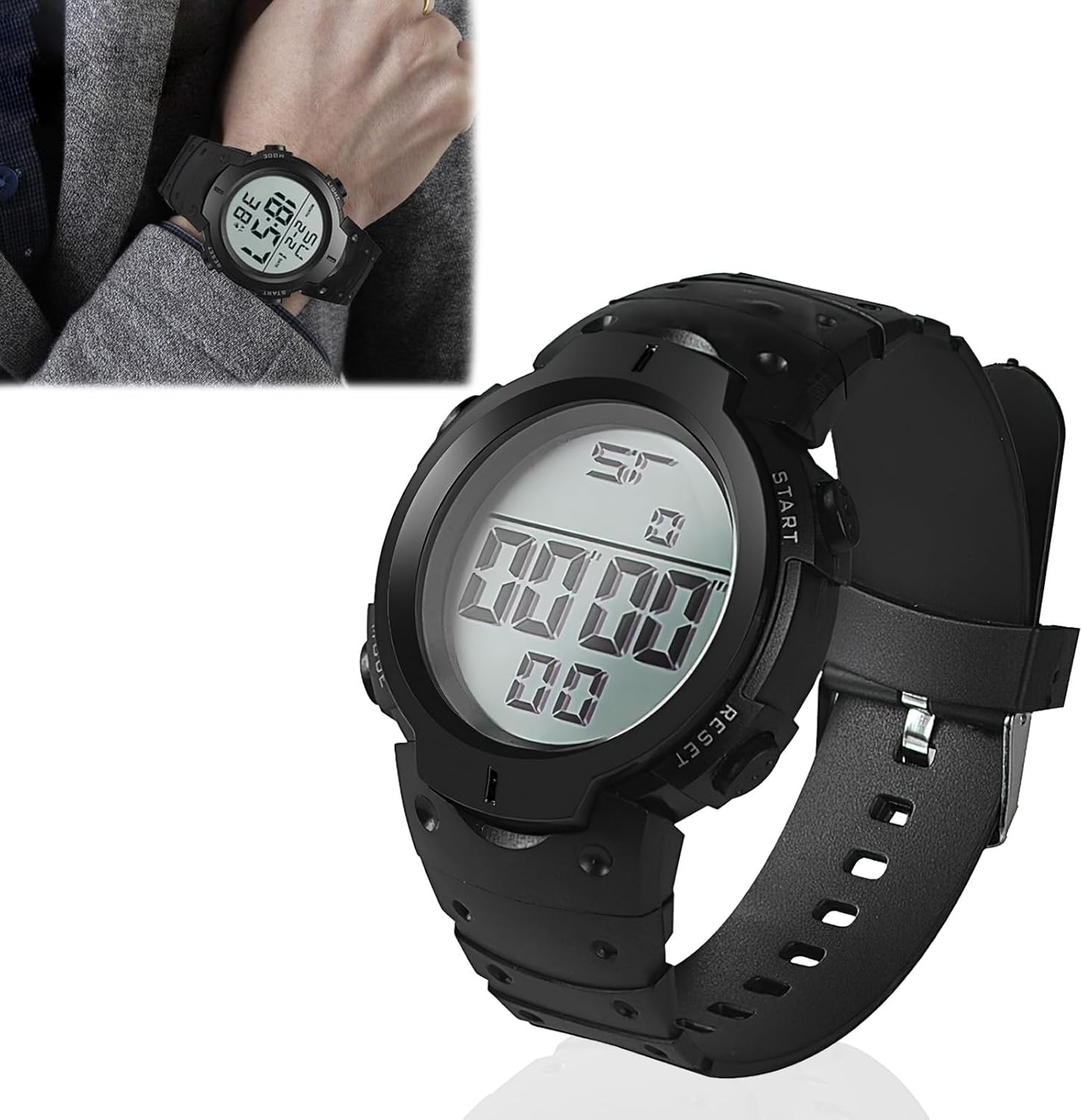 Black Waterproof Referee Watch Stopwatches Match Official Sports ...