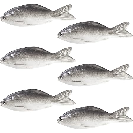 Amazon.com: Gejoy 4 Pieces Halloween Fake Fish Simulated Fish ...