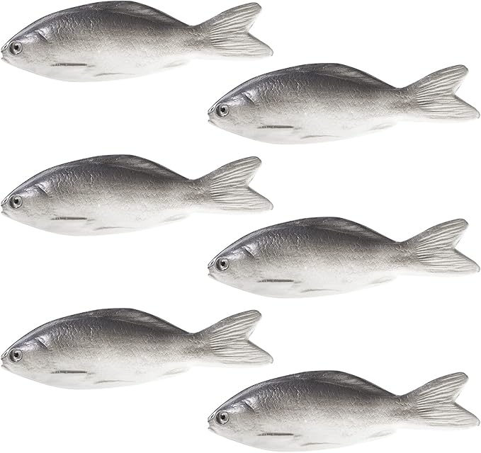 Amazon.com: jiebor 6PCS Fake Fish Realistic Fish Toy Artificial ...