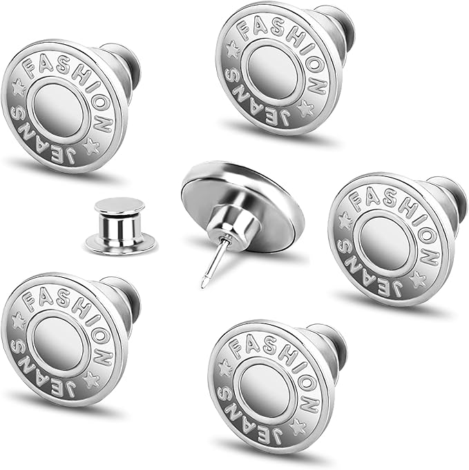 Amazon.com: 8 Sets Jean Button Pins for Jeans , No Sew No Tools ...