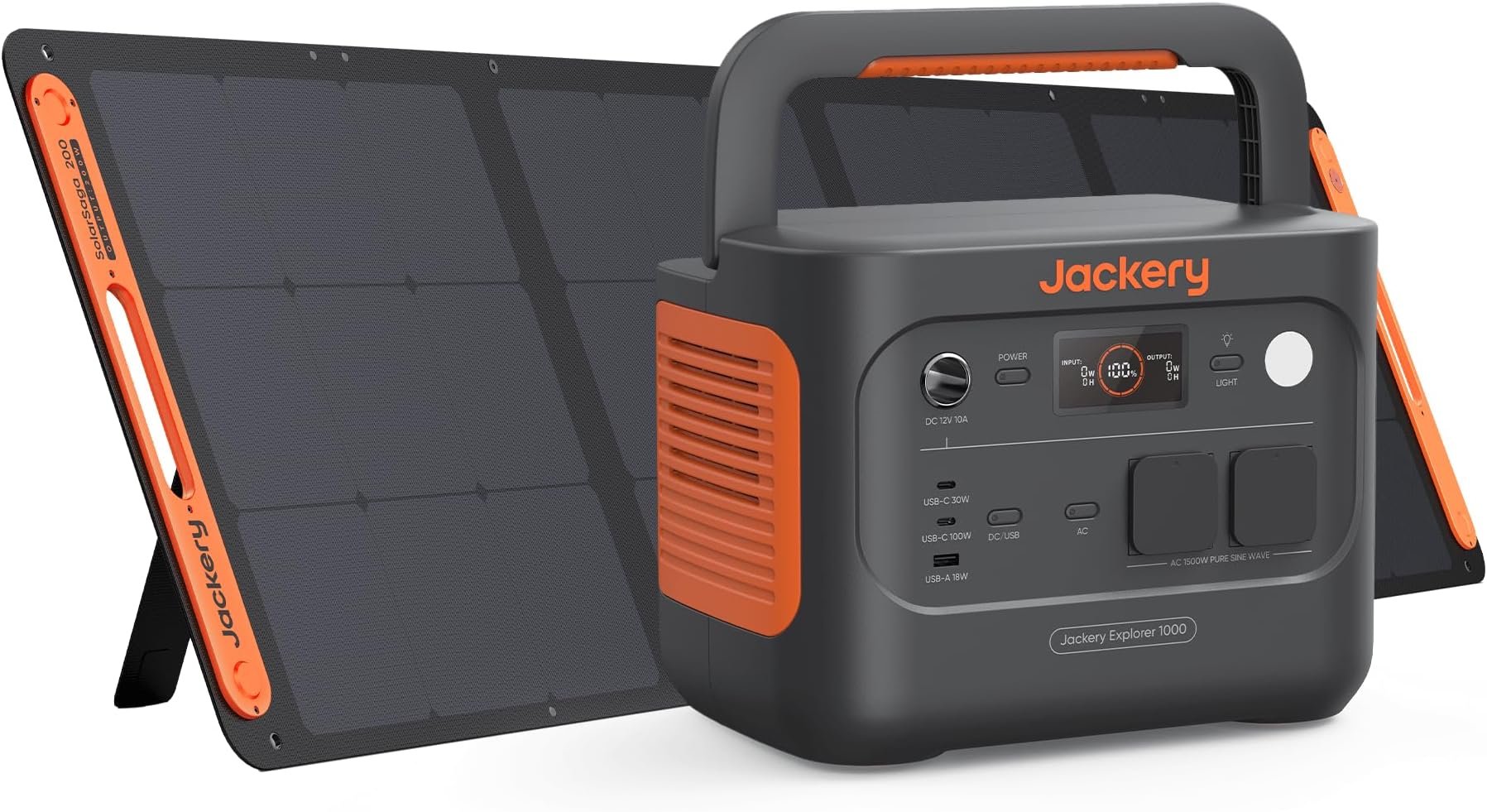 Jackery Solargenerator 1000 v2 mit 100W Solarpanel, 1070Wh LiFePO4 ...