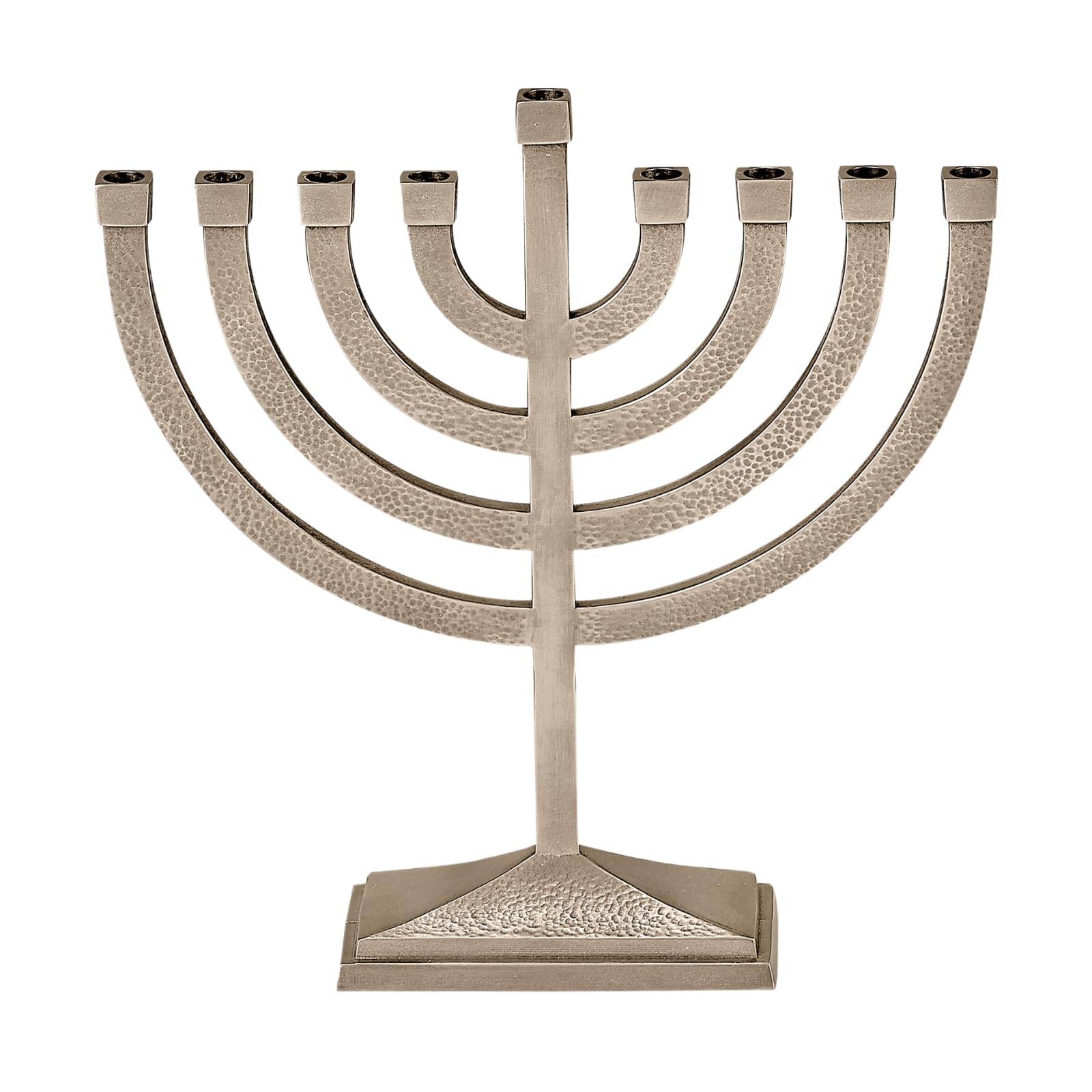 Amazon.com: Rite Lite Aluminum Hammered Menorah - Modern Hanukkah ...
