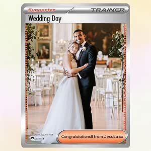 Amazon.com: Personalized Poke Card Custom Gift for Him and Her, Custom ...