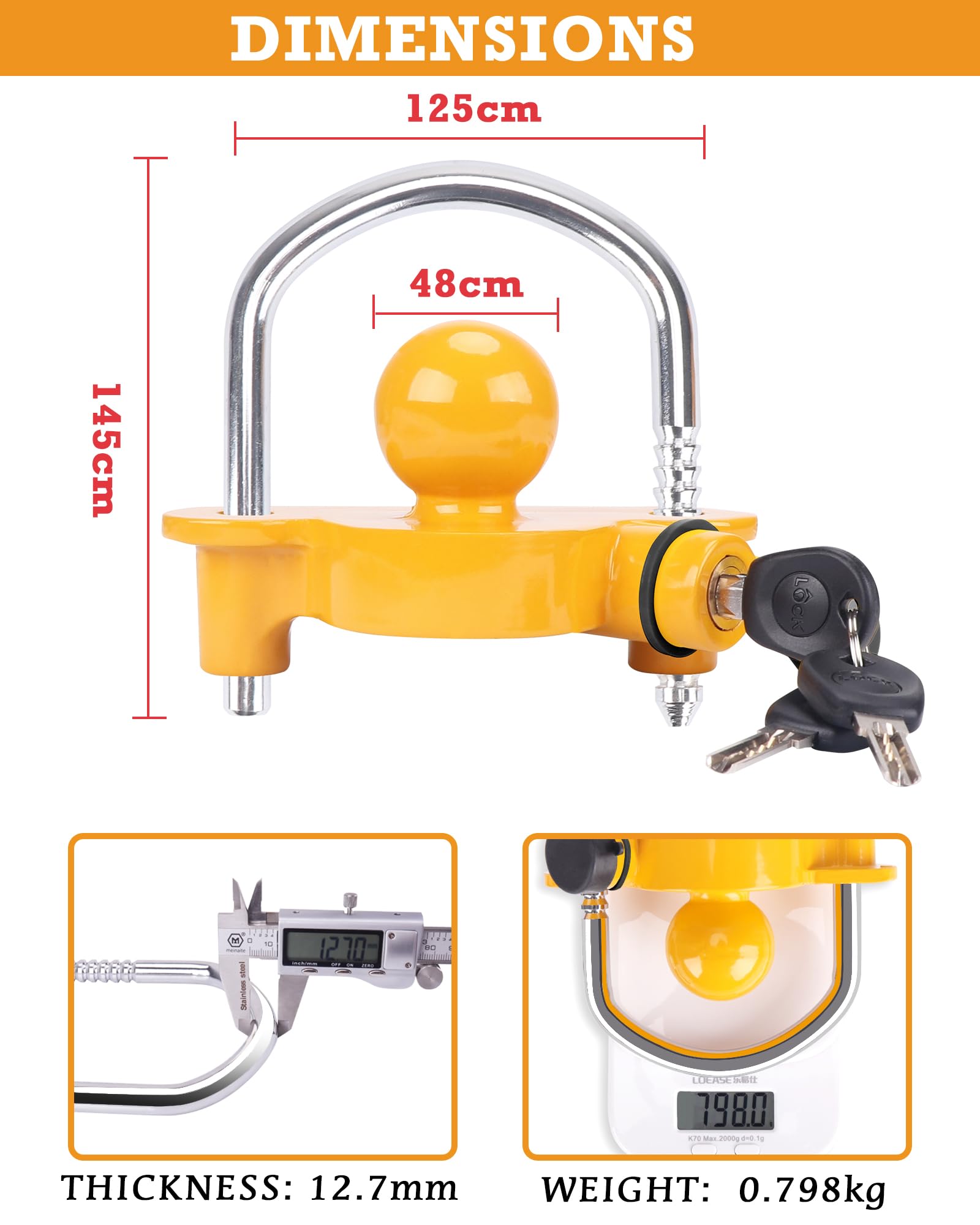 Snapklik.com : Turnart Trailer Lock, Hitch Lock, Trailer Hitch Lock ...