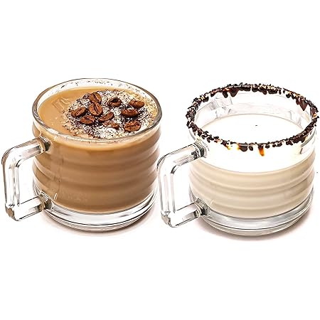 Amazon.com: Stackable Coffee Cup Set, Fully Tempered Coffee Mug, Tea ...