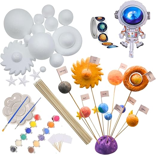 Amazon.com: Solar System Model for Crafts, 54 Pack Solar System Project ...