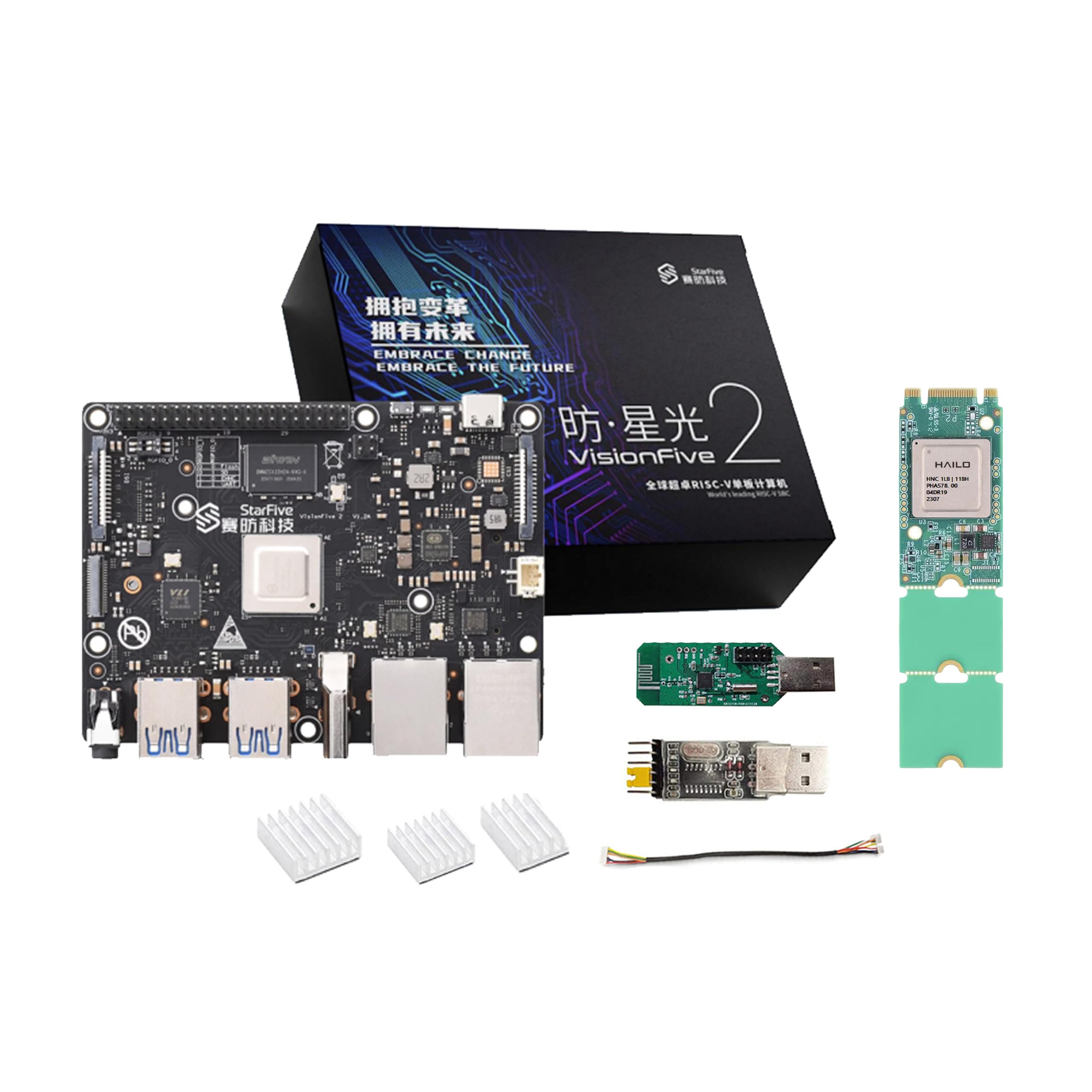 Visionfive2 Hailo Risc V Linux Ai Single Board Computer Kit ...